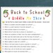 Printable Back to School Word Scramble Game Popular Classroom Activity ...