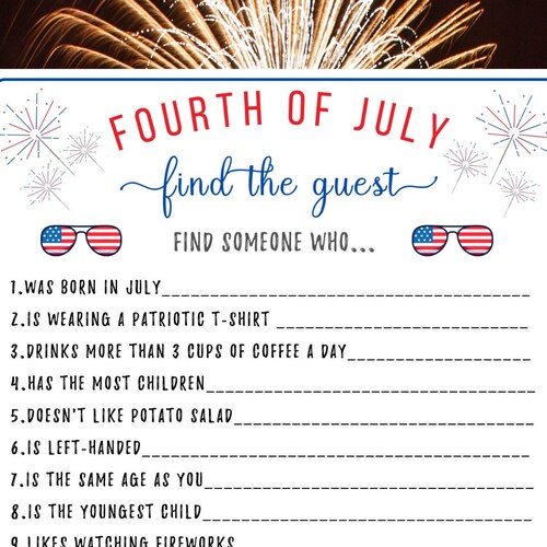 Fourth of July Trivia Game 4th of July Printable Party Games - Etsy