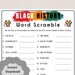Black History Word Scramble Game: Educational Kids Quiz (printable PDF ...