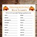 5 Thanksgiving Game Bundle Vol.1, Thanksgiving Printable Games ...