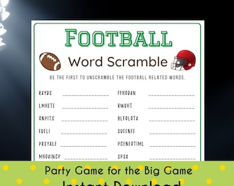 Football Word Search Game, 2023 Football Quiz, Football Printable Game ...