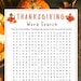Thanksgiving Game Printable Thanksgiving Party Game for Kids Adults ...