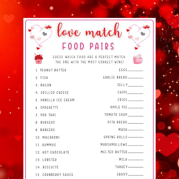 Famous Couples Match - Etsy