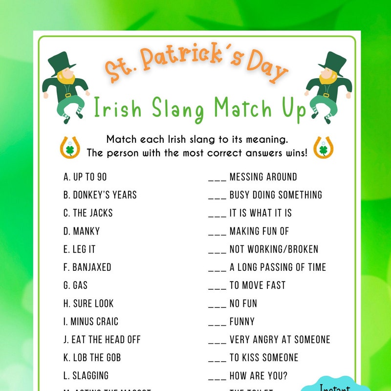 Irish Word Art - Etsy