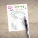 Spring This or That Printable Game Fun Spring Party Game - Etsy