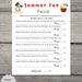 Summer Fun 5 Game Bundle Summertime Game Summer Party Game - Etsy