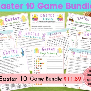Easter Feud Game | Easter Printable Game for Kids & Adults | Easter Fun ...
