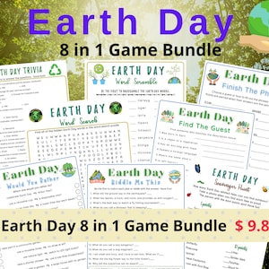 Earth Day Finish the Phrase Game Fun Earth Day Printable Game for Kids ...