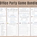 12 Office Party Printable Game Bundle Coworker Staff Game Fun Work ...