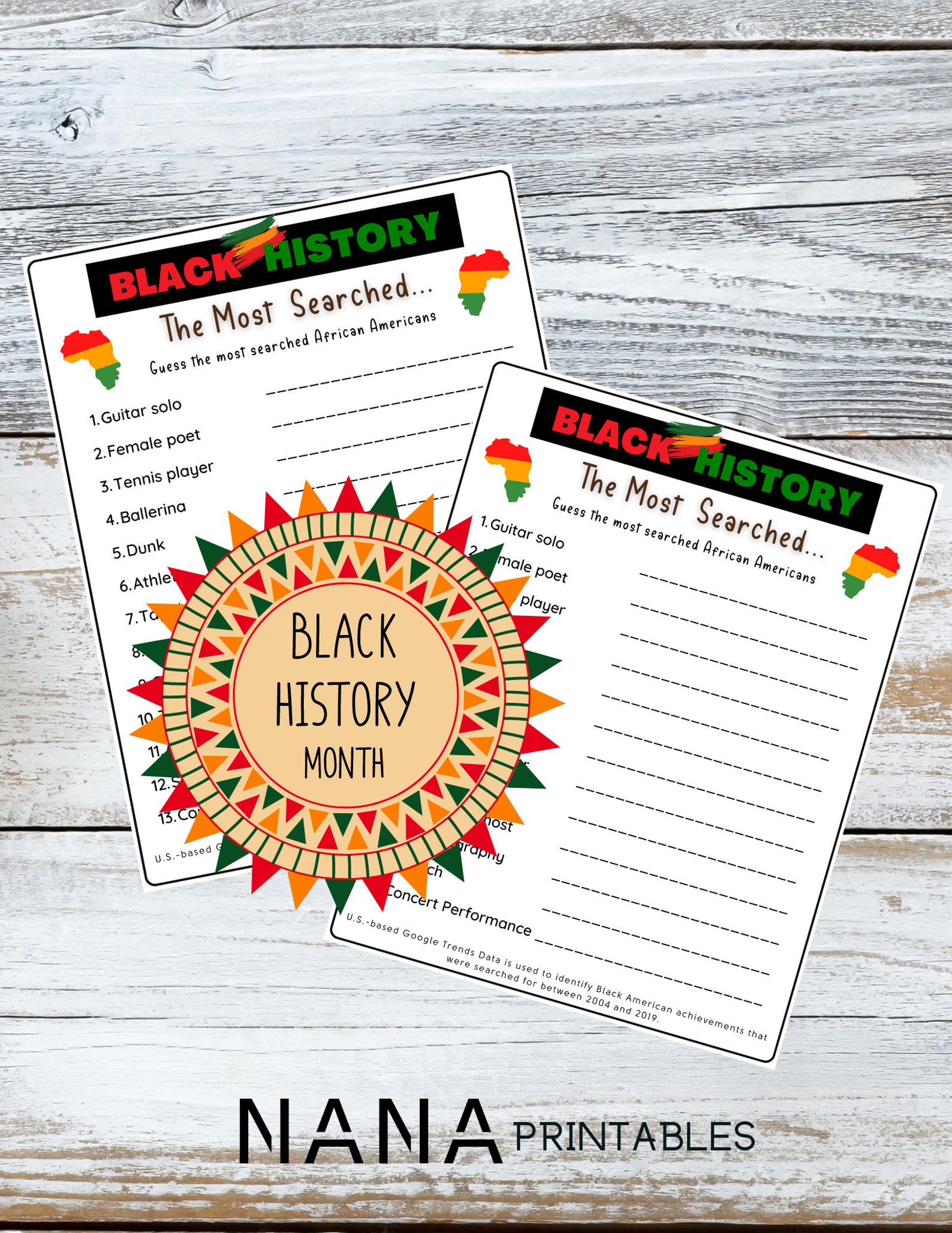Black History the Most Searched Game, Fun Educational Game, Black ...
