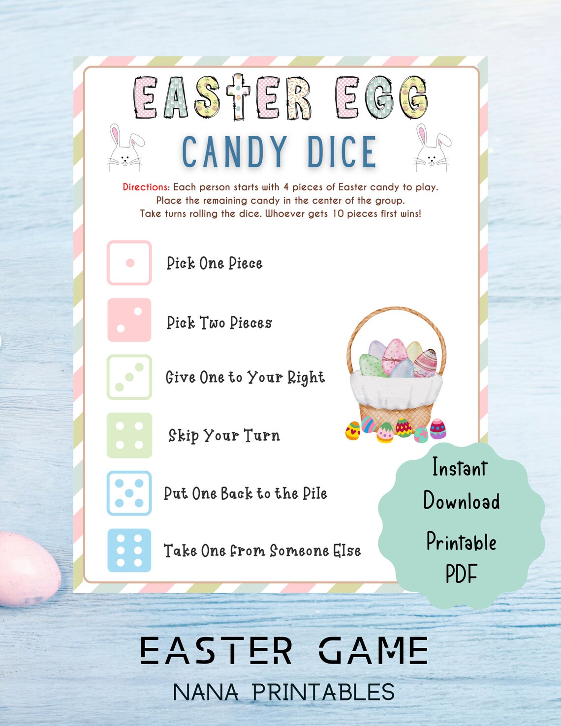 12 Easter Game Bundle Printableeaster Game for Kids, Teens & Adults ...