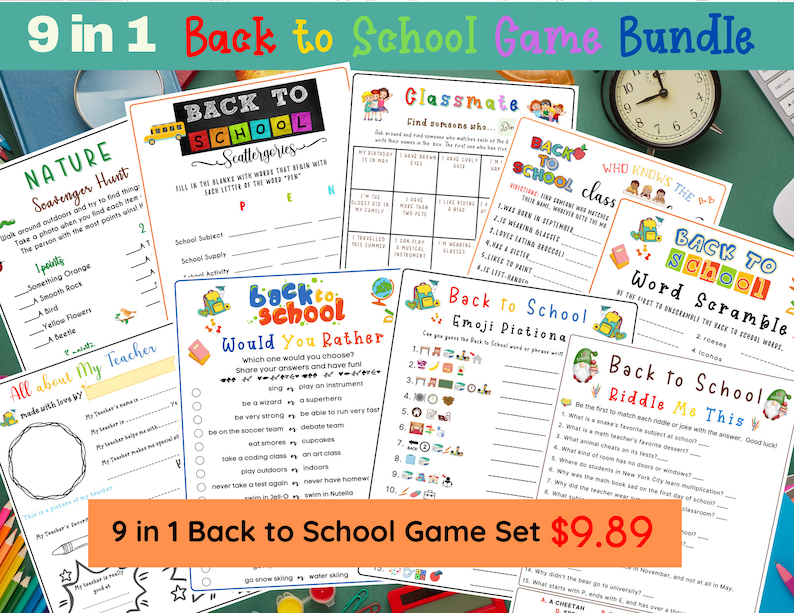 Back to School Would You Rather Game Classroom Activity Game for Kids ...