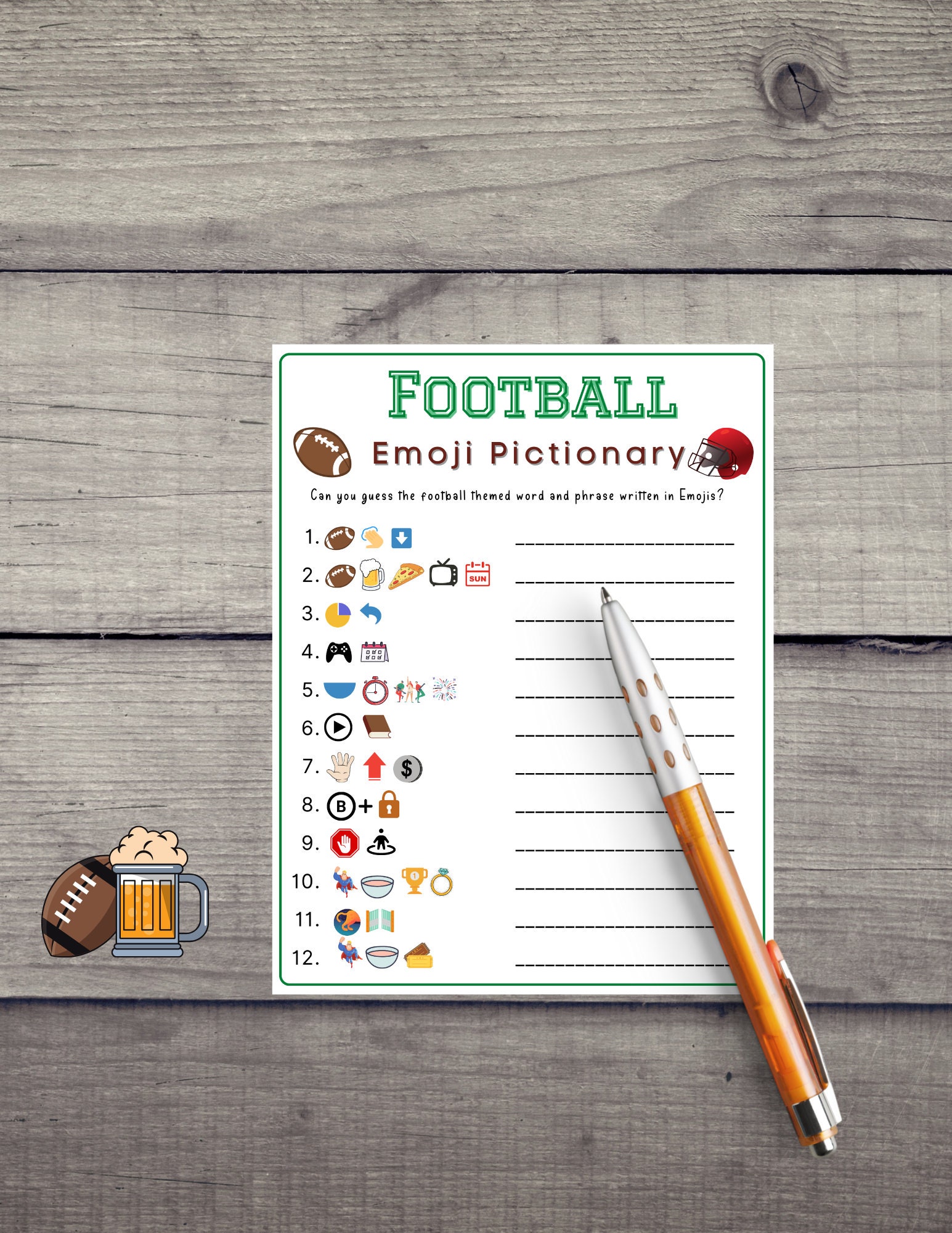 Football Emoji Posters at James Madrigal blog