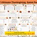 5 Thanksgiving Game Bundle Vol.2,thanksgiving Printable Games ...