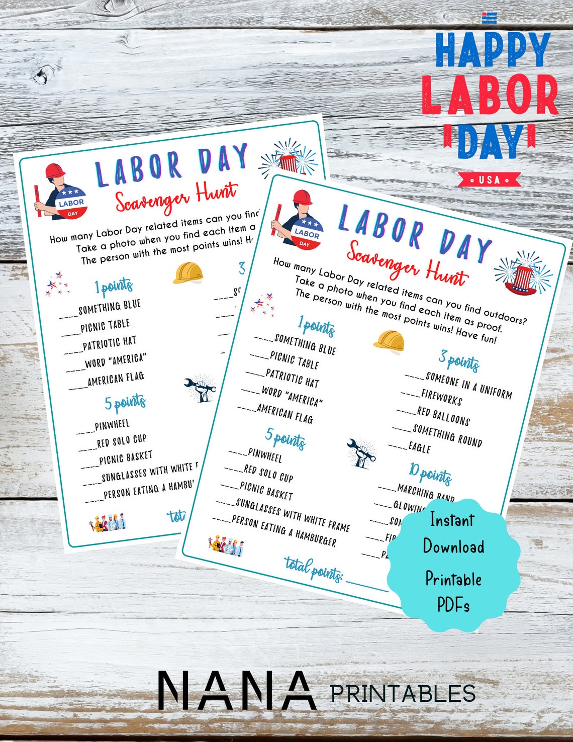 9 in 1 Labor Day Game Bundle America Trivia Quiz Labor Day - Etsy