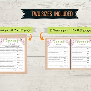 5 Spring Printable Game Bundle | Fun Spring Party Games | Springtime ...