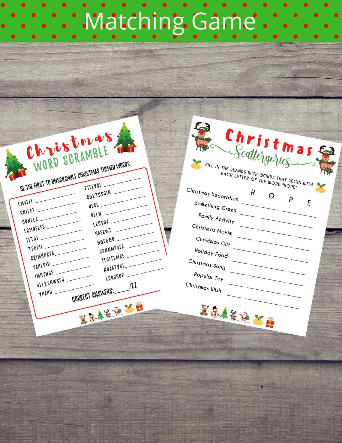 Christmas Music Trivia Game Holiday Party Game Christmas | Etsy