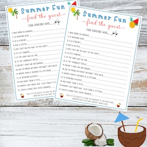Summer Find the Guest Game | Summer Fun Game | Summer Party Game ...