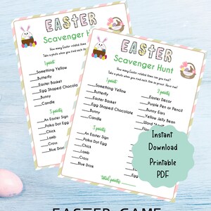 8 Easter Game Bundle | Printable Easter Game for Kids, Teens & Adults ...