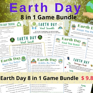 Earth Day Scavenger Hunt Game | Earth Day Game for Kids & Adults | Fun ...