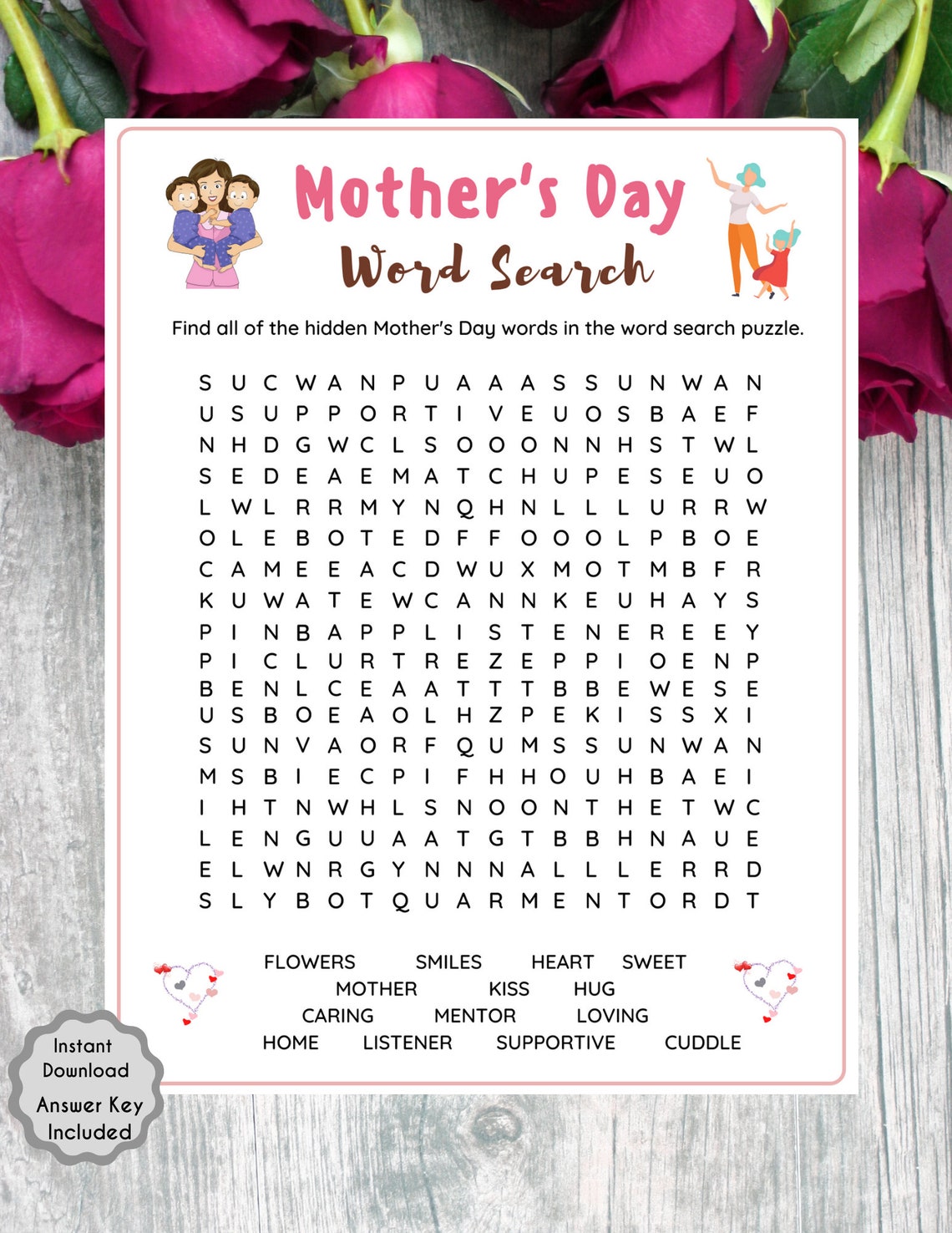 16 in 1 Mother's Day Game Bundle Mother's Day Game - Etsy