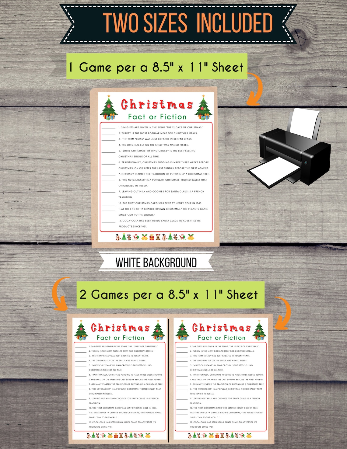 Christmas Fact Or Fiction Game Holiday Party Game Christmas Etsy christmas-fact-or-fiction-game-holiday-party-game-christmas-etsy
