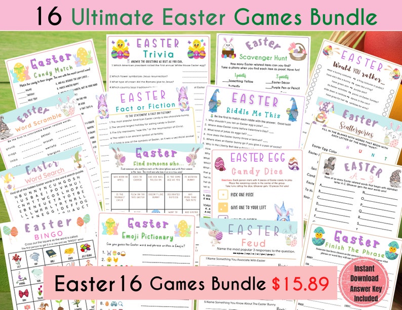 Easter Find Someone Who Bingo Game Easter Printable Game for - Etsy