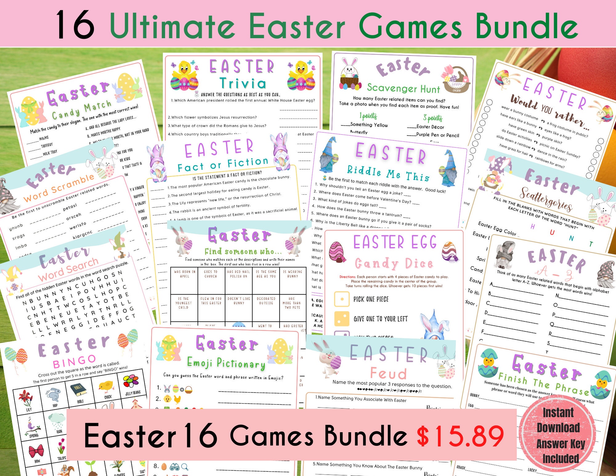 Easter Find Someone Who Bingo Game Easter Printable Game for - Etsy