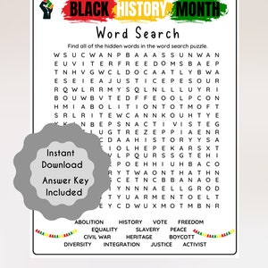 8 in 1 Black History Month Game Bundle, Fun Educational Game Kids ...