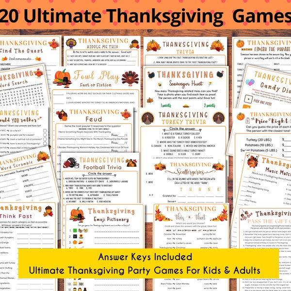 Thanksgiving Party - Etsy