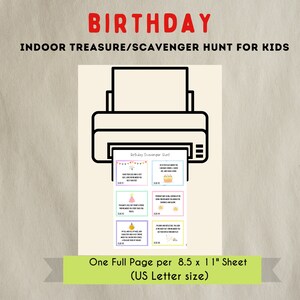 Outdoor Birthday Treasure Scavenger Hunt for Kids, Indoor Treasure Hunt ...