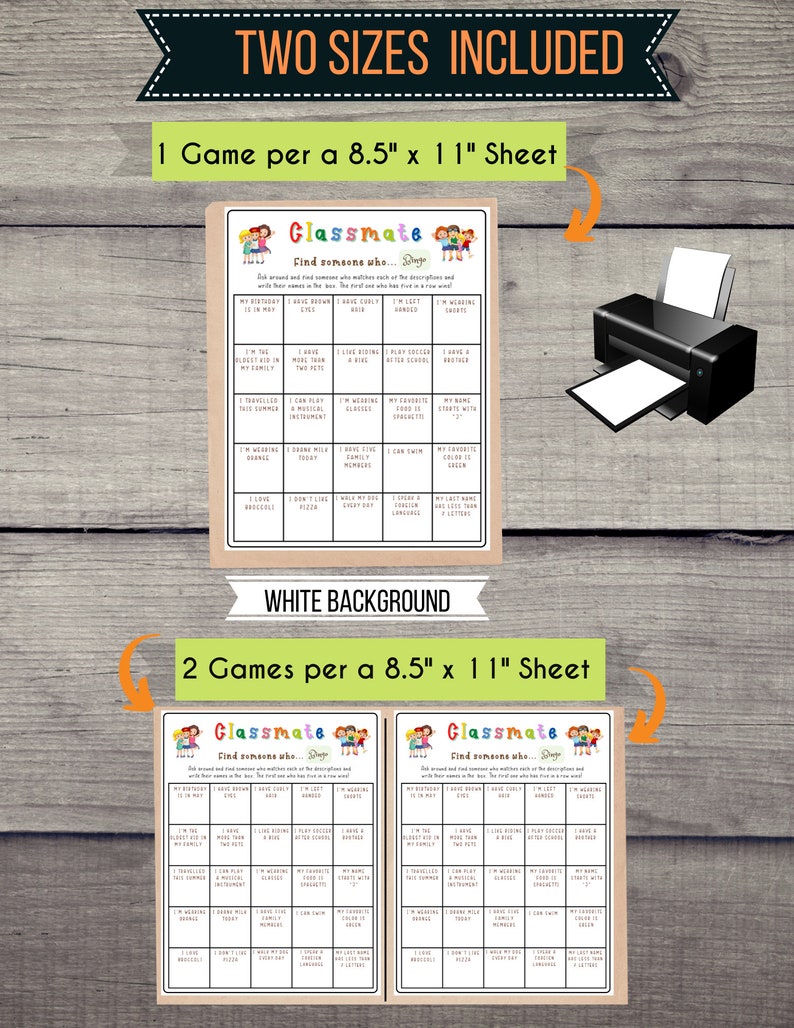 Back to School Find Someone Who Game Fun Classroom Activity Icebreaker ...