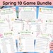 10 Spring Printable Game Bundle Fun Spring Party Games Springtime ...
