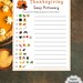 5 Thanksgiving Game Bundle Vol.1, Thanksgiving Printable Games ...
