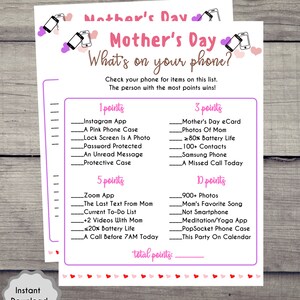 16 in 1 Mother's Day Game Bundle Mother's Day Game for Kids & Adults ...