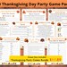 5 Thanksgiving Game Bundle Vol.2,thanksgiving Printable Games ...