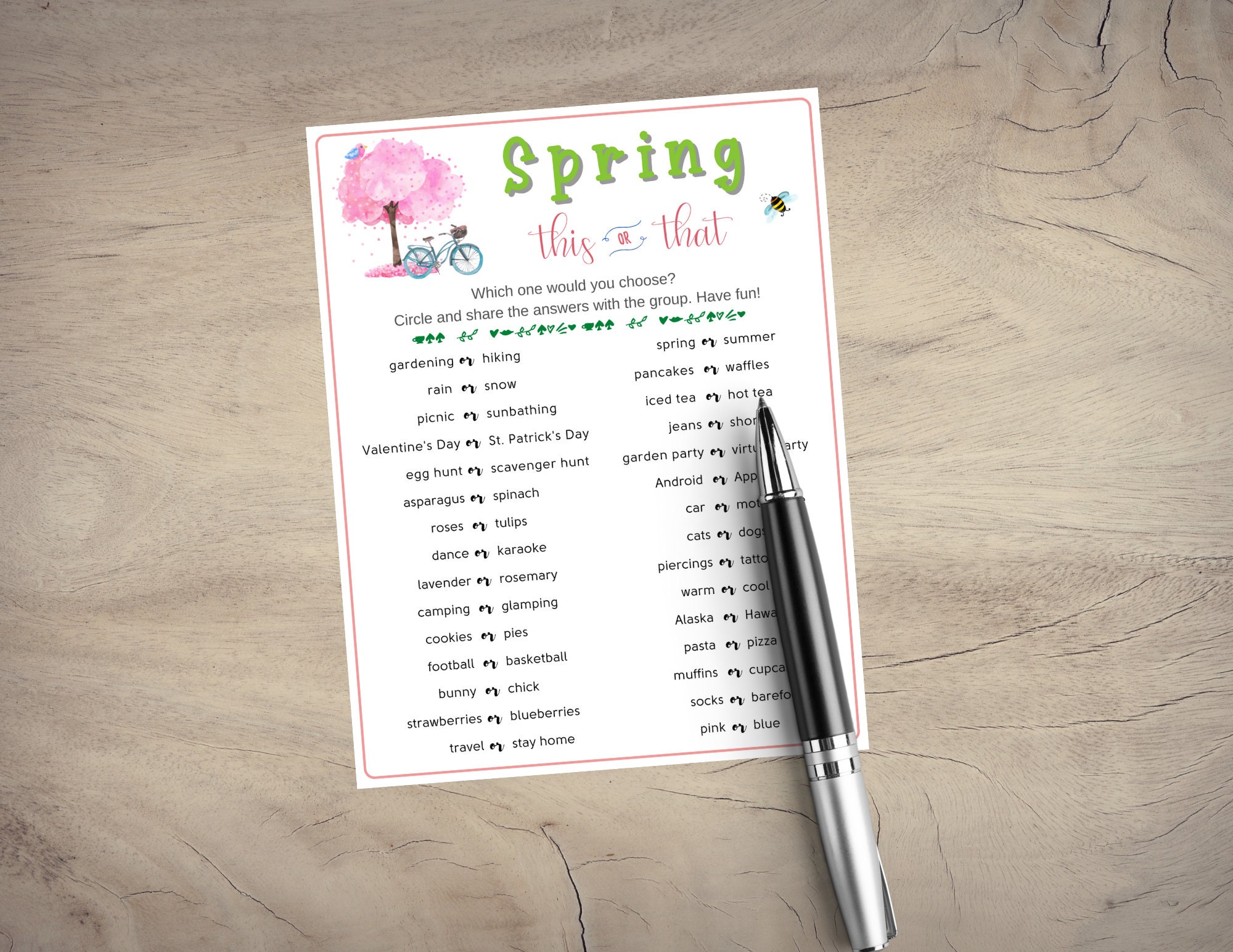 10 Spring Printable Game Bundle Fun Spring Party Games Springtime ...