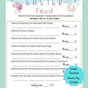 5 Easter Game Bundle Vol.1 Fun Easter Game Set for Kids & - Etsy