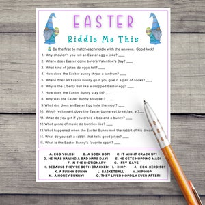 Easter Riddle Me This Game | Easter Printable Game for Kids & Adults ...