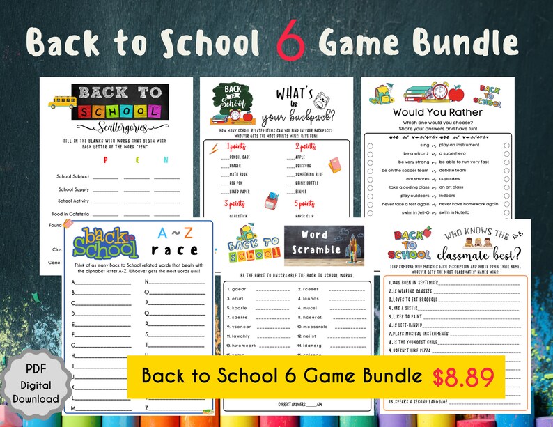 Printable Back to School Who Knows the Classmate Best Game Classroom ...