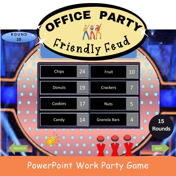 Family Trivia Game Office Edition Feud Game | Printable Office Family ...