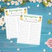 Spring A to Z Race Printable Game Fun Spring Party Game - Etsy
