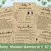 Baby Shower Baby Abc & Bingo Games Printable Baby Shower - Etsy