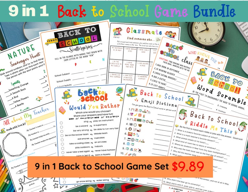Printable Back to School Who Knows the Classmate Best Game Classroom ...