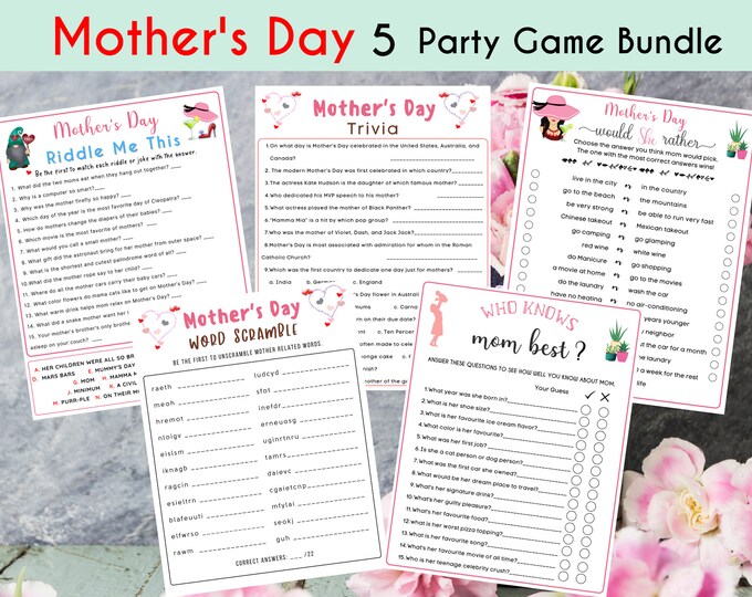Guess the Mommy Game, Mommy Movie Quiz, Mommy TV Show Trivia, Printable ...