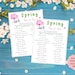 Spring This or That Printable Game Fun Spring Party Game - Etsy