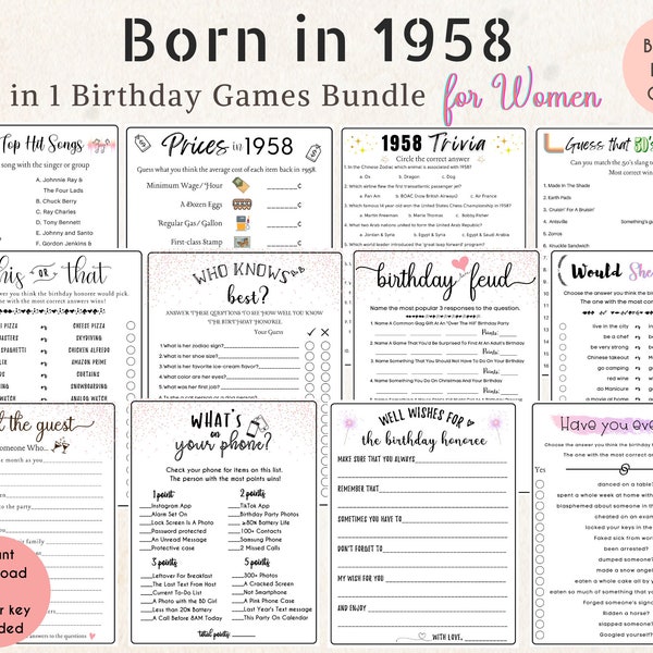 Born in 1958 - Etsy
