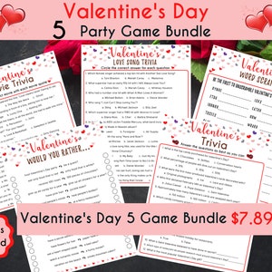 Valentine's Finish My Phrase Game Fun Valentine's Day Printable Game ...
