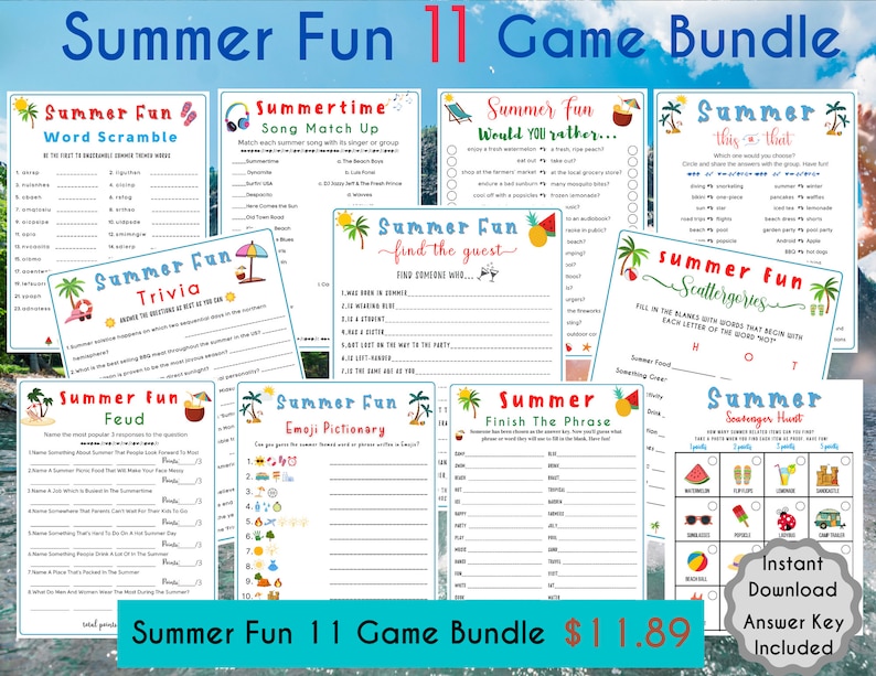 Camping Emoji Pictionary Game Printable Camping Game - Etsy