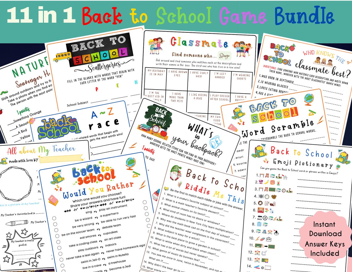 Back-to-School Preschool and Kindergarten Games | Parenting Kids and Teens